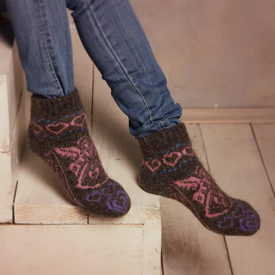Siberia Spirit Women's Angel Love Thick Merino Wool Low-Cut Socks ...